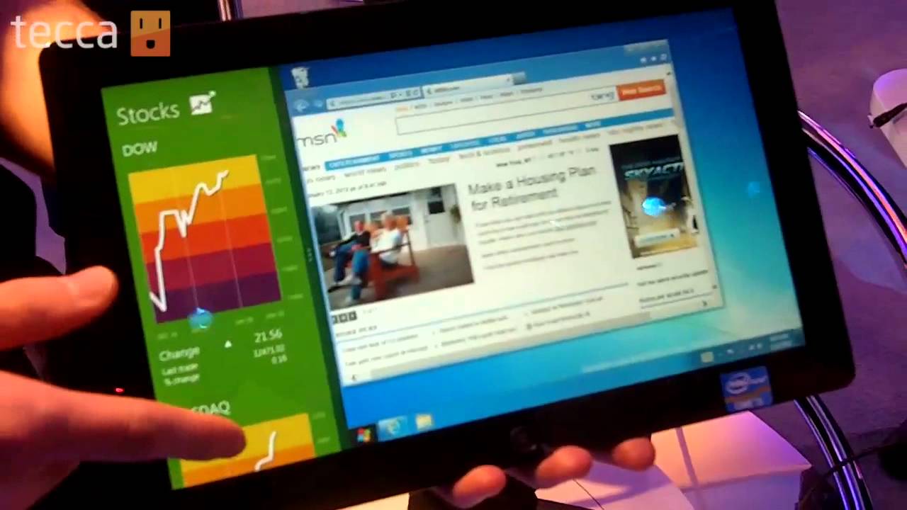 CES 2012: Samsung tablet running Windows 8 - YouTube