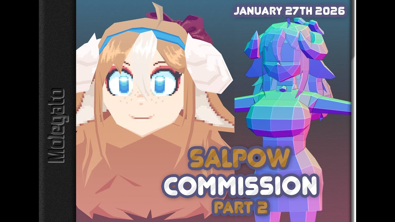 Lowpoly Salpow model - part 2 - YouTube