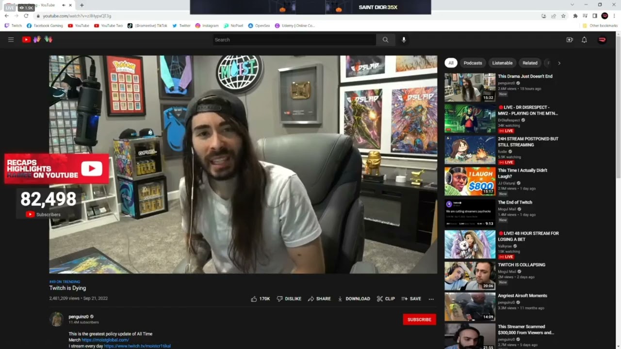 Ramee Reacts to ''Twitch is Dying'' - YouTube