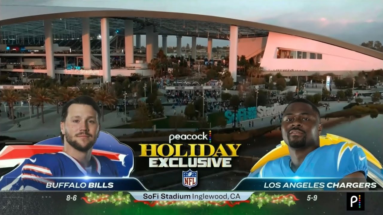 NFL Holiday Exclusive on Peacock intro | BUF@LAC | Week 16 - YouTube