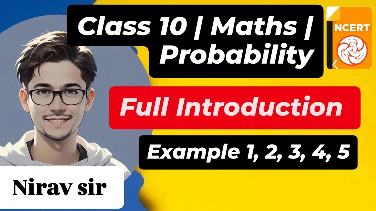 Day 95 | Class 10 | Maths | Probability | Introduction | Example | Solution | Nirav sir - YouTube