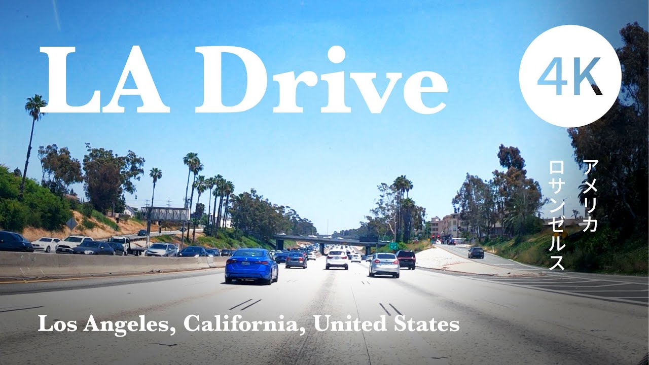 Los Angeles Drive 4k - Free Way - YouTube