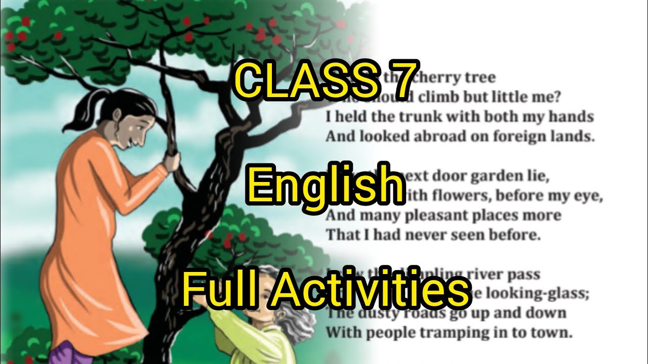Class 7 English Full Activities and question and answer - YouTube