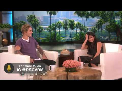 Justin Bieber and Selena Gomez on Ellen 2017