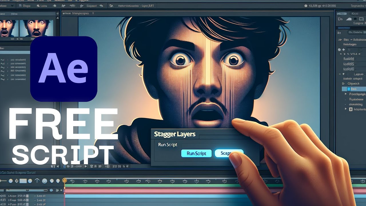 How To Stagger Layers In One Click (after effects) - YouTube