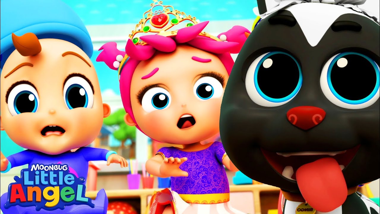 There Is A Skunk In The House | Animal Learning Videos | Little Angel ...