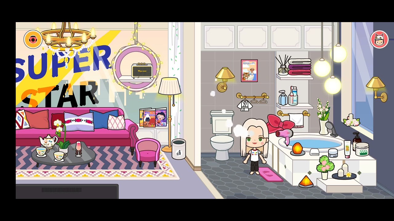 my night routine in miga world - YouTube