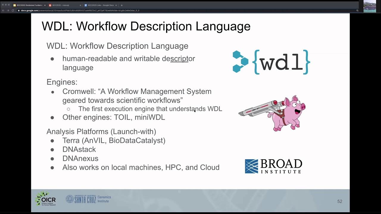 Intro to Workflow Description Language (WDL) - YouTube
