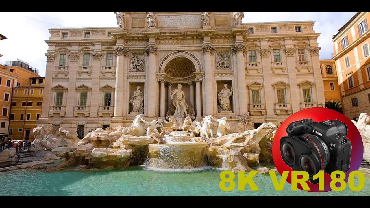 TREVI FOUNTAIN in Rome 2023 Spring is here 8K 4K VR180 3D (Travel ...