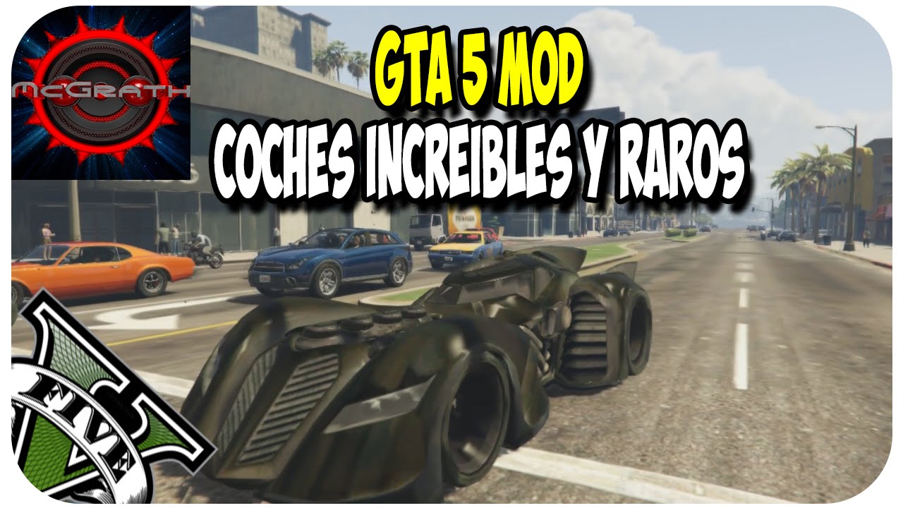 GTA 5 MOD | MUCHOS COCHES RAROS E INCREIBLES Y LA MEGA RAMPA!!! | GTA V ...