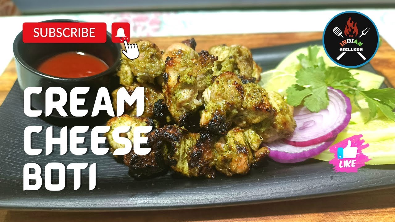 Cream Cheese Boti ! Cream Cheese Chicken Tikka Recipe ! Boti Kebab ...