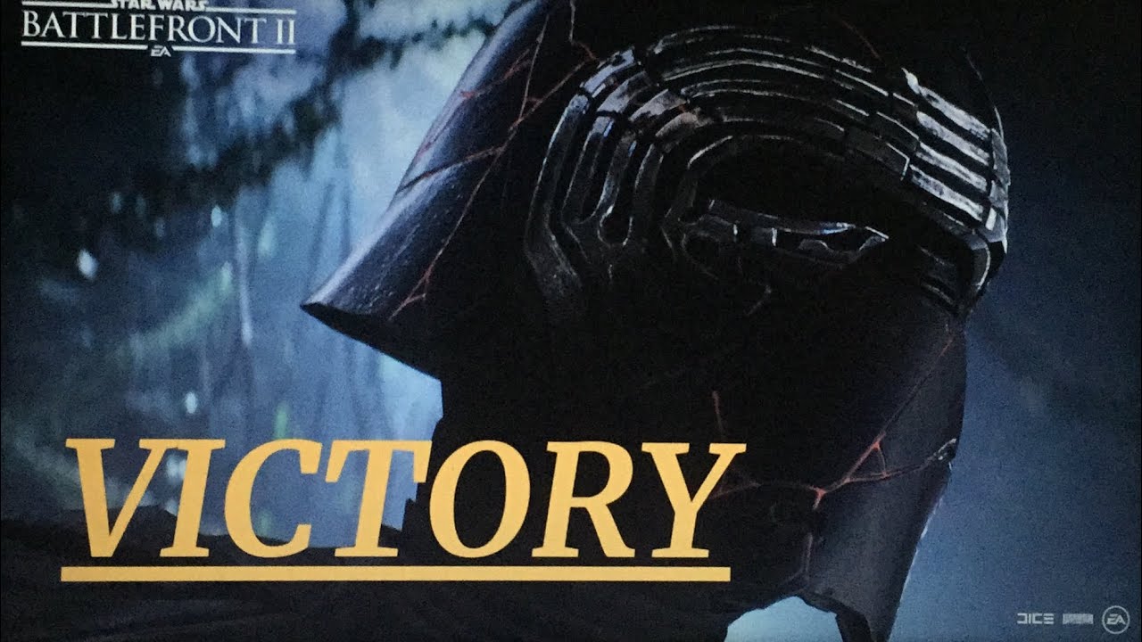 Star Wars Battlefront II (First victory on camera) - YouTube