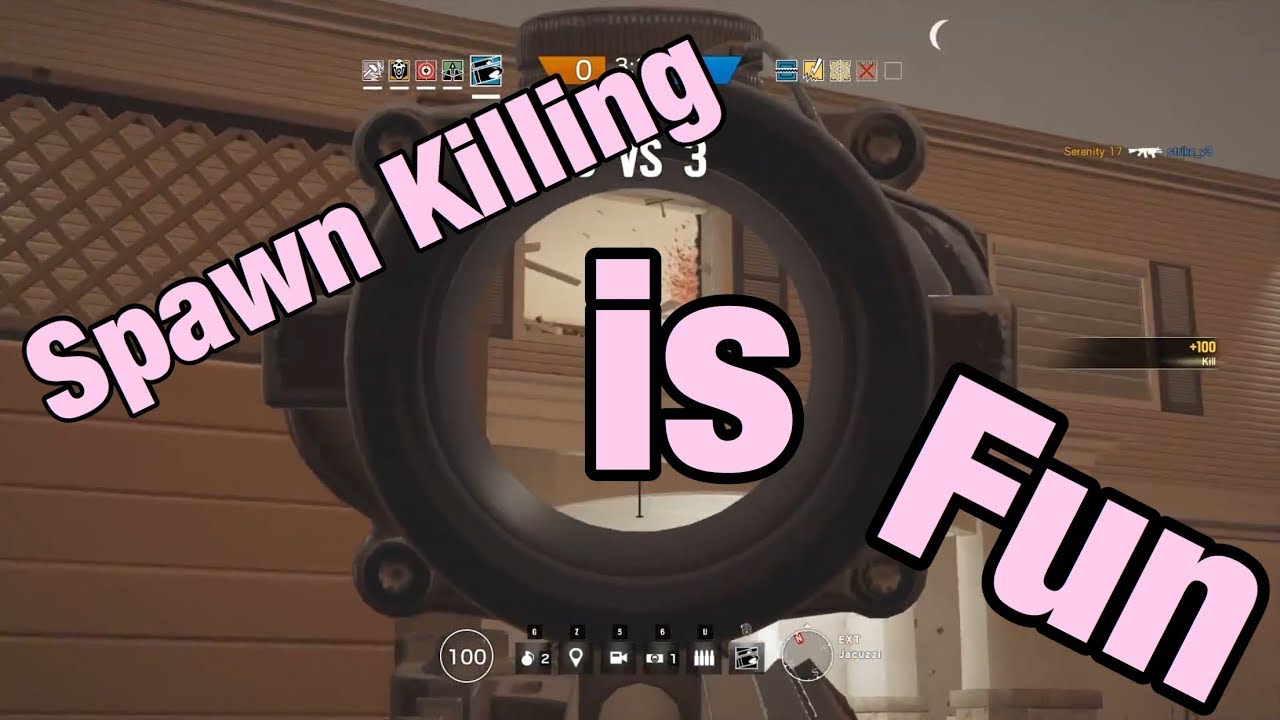 rainbow six siege Spawn Kill and one tap - YouTube