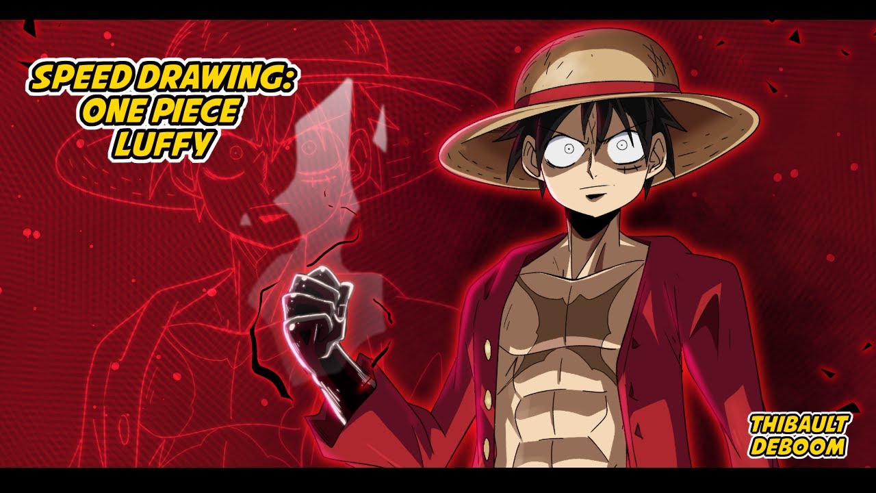 Speed Drawing: One Piece Luffy - YouTube