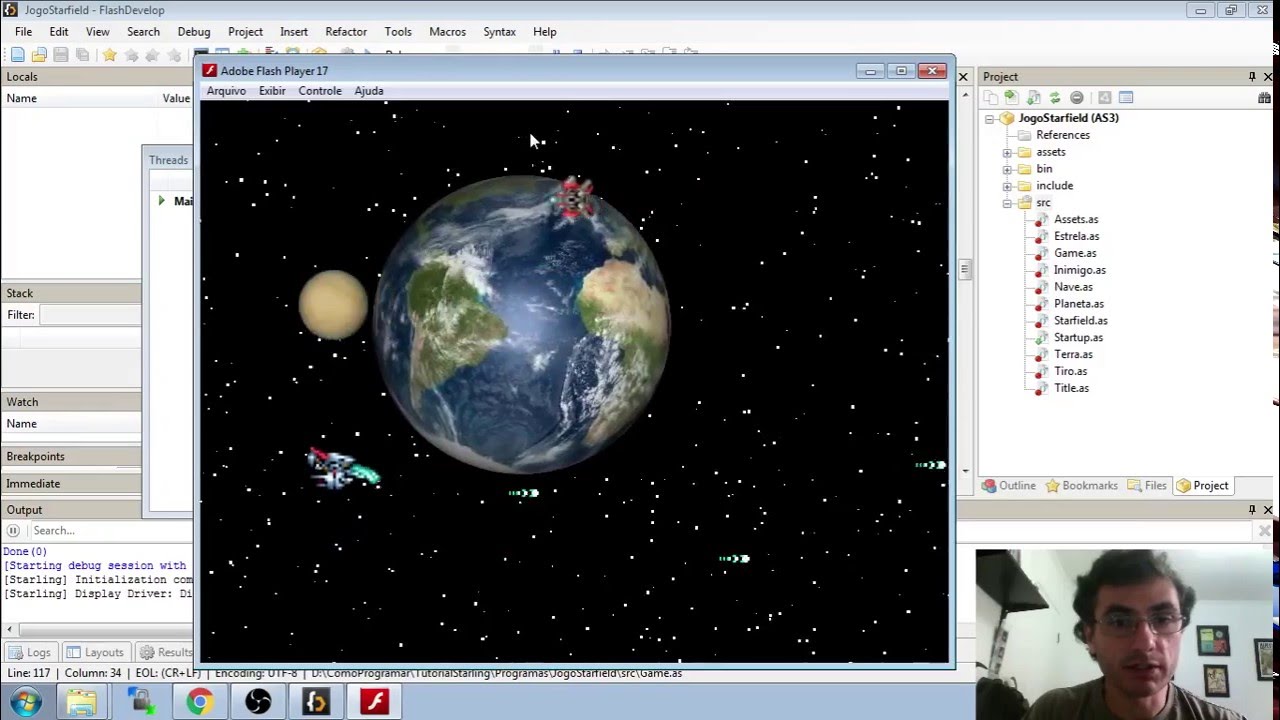 Criando Jogos 2D - Jogo de Nave - Starfield (paralaxe) - YouTube