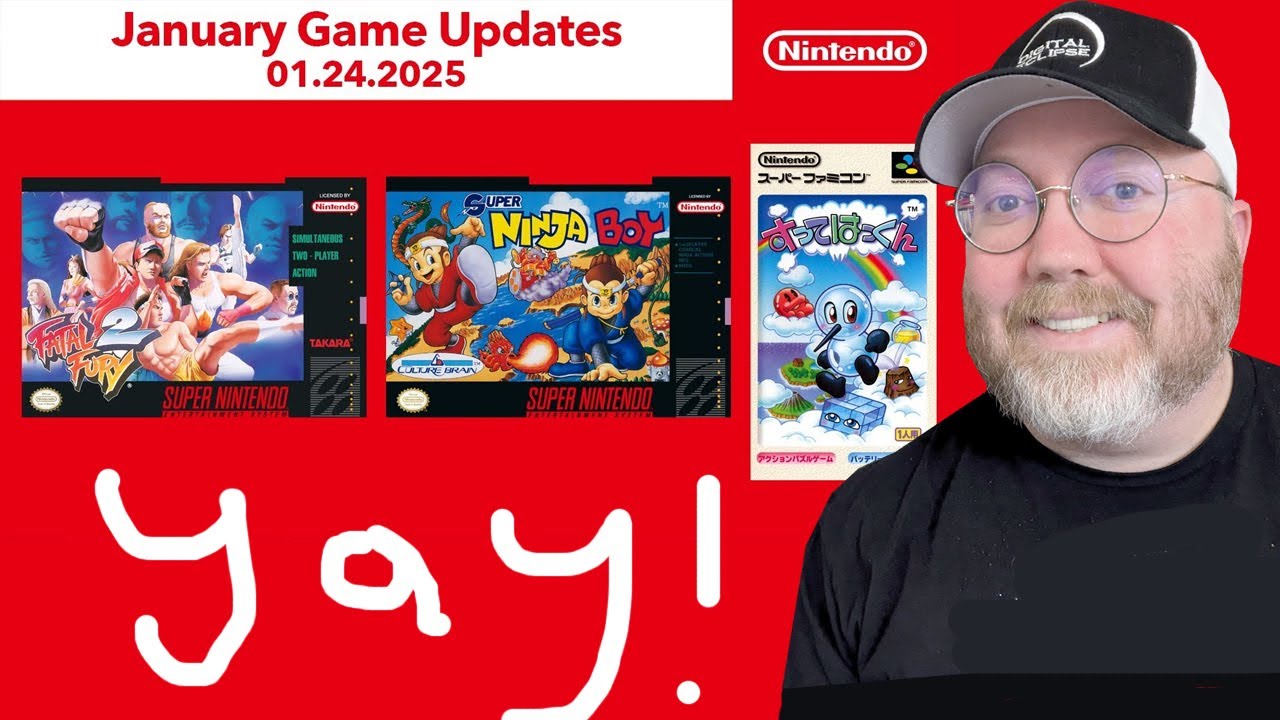 3 New Games! SNES Switch Online January 2025 Update - YouTube