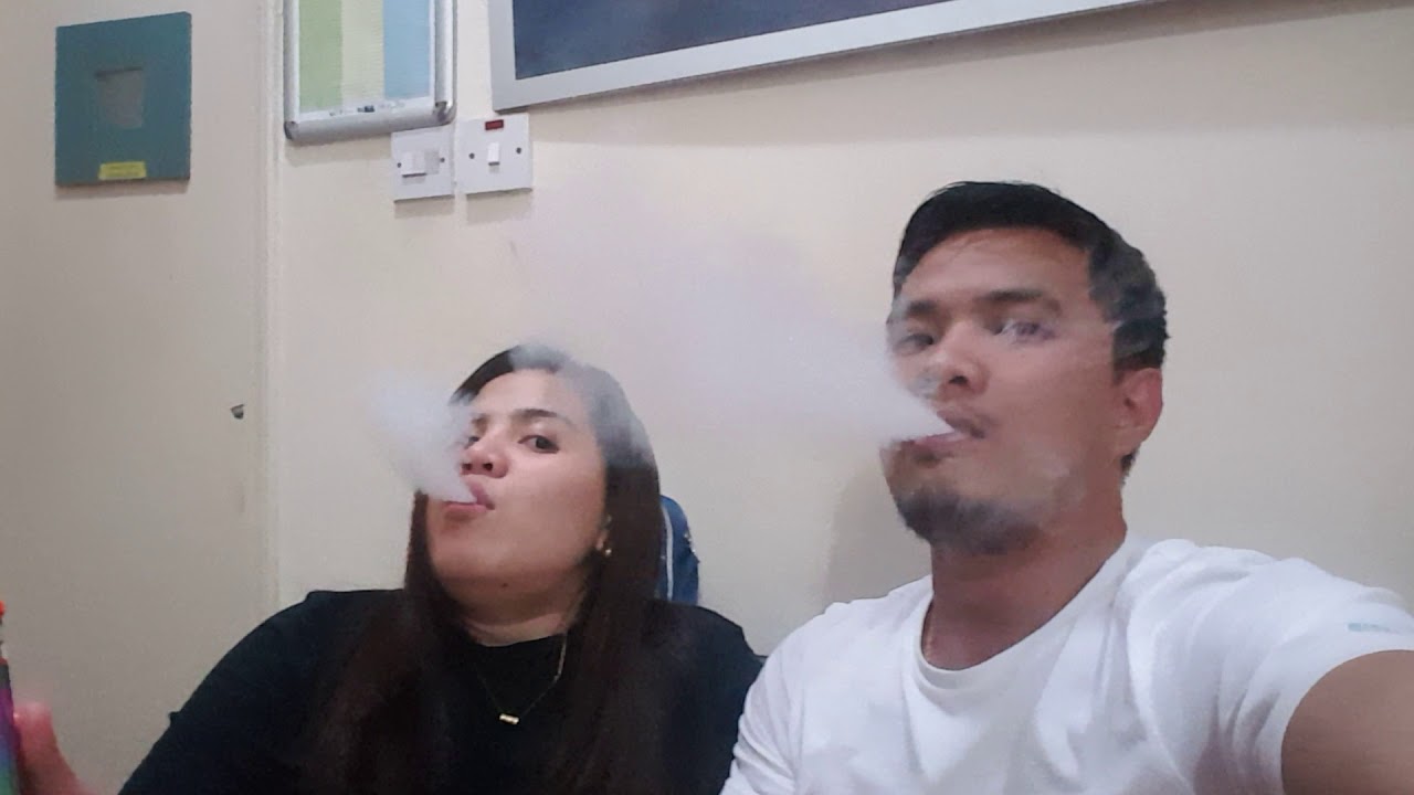 Husband and wife bonding, Vaping smoking time - YouTube