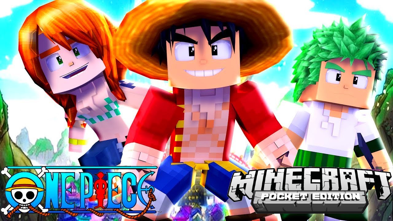 EL MEJOR ADDON DE ONE PIECE PARA MINECRAFT PE || ADDON DE ONE PIECE ...