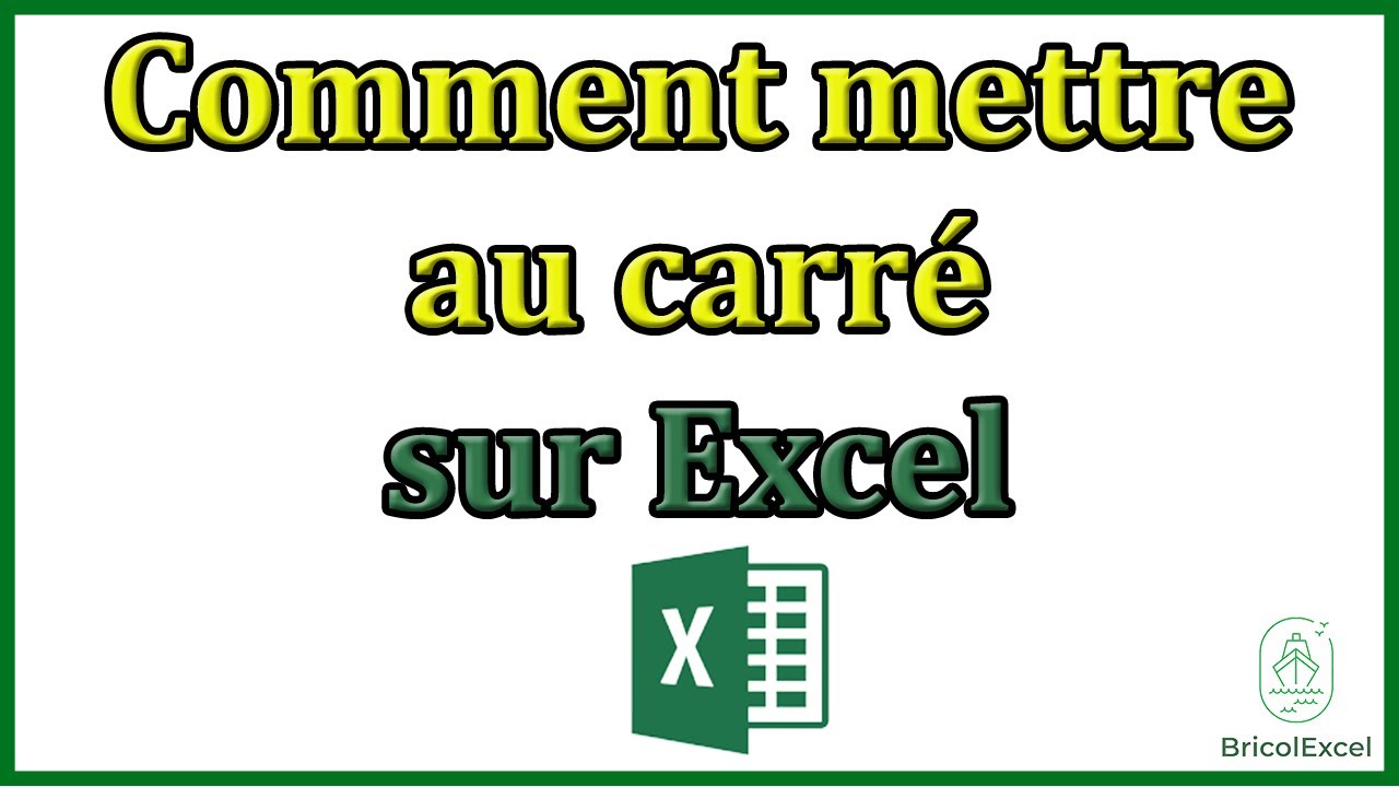 Mettre Au Carré Sur Excel – Calculer Carré Sur Excel – MIQG