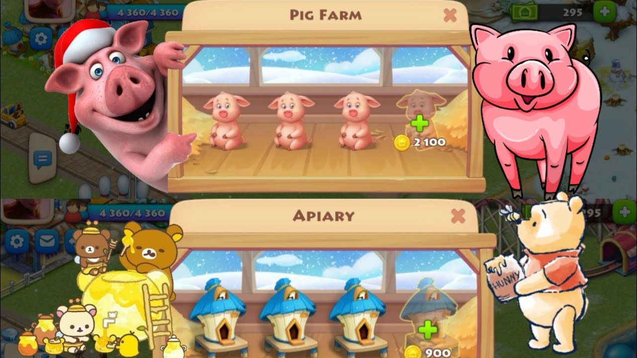 Township Opening Pig farm and Apiary | Township gameplay Level 42 - YouTube