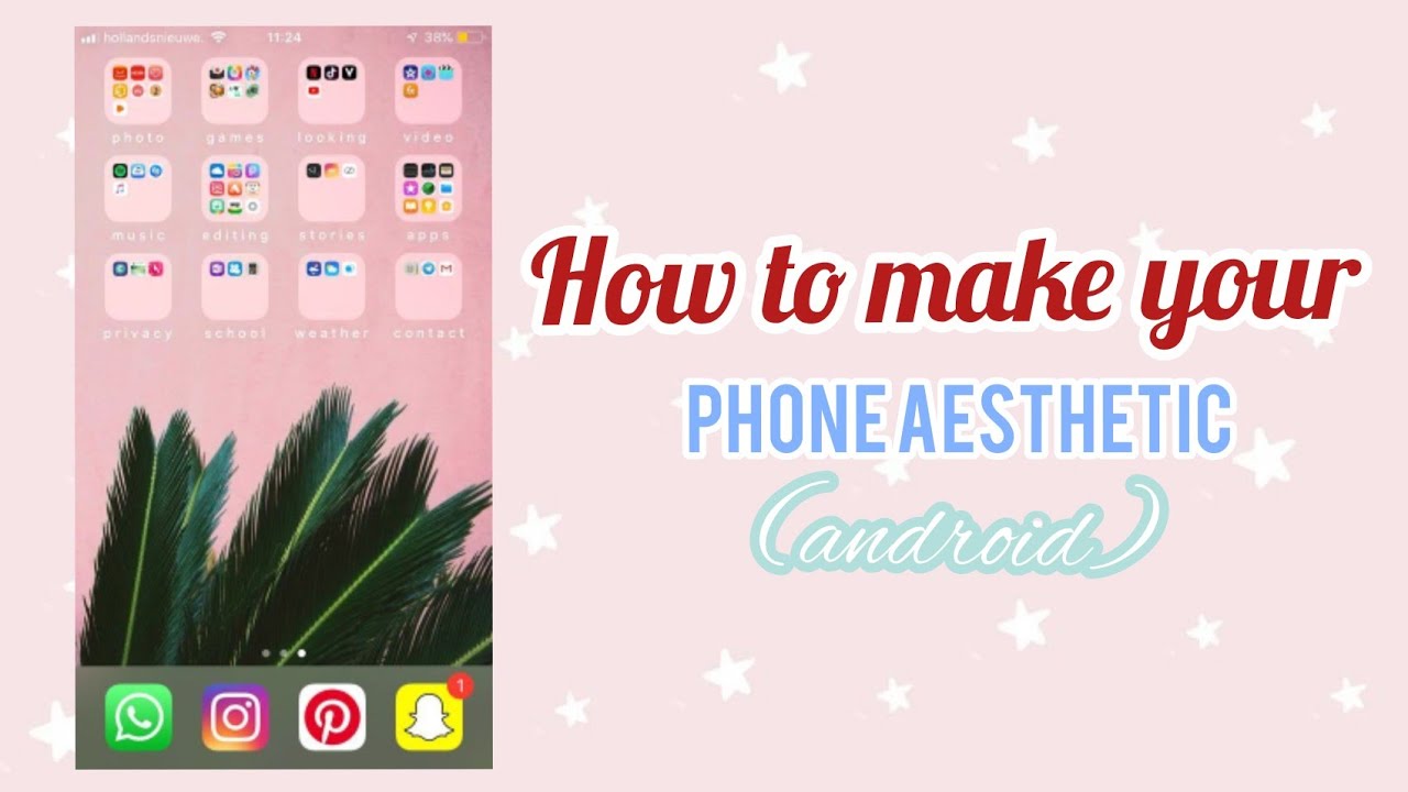 HOW TO MAKE YOUR PHONE AESTHETIC | MAKING MY ANDROID PHONE AESTHETIC ...