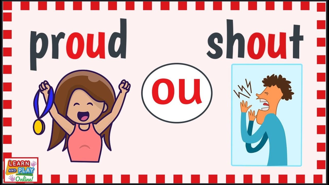 PHONICS- Blending words with the diphthong /OU/ - YouTube