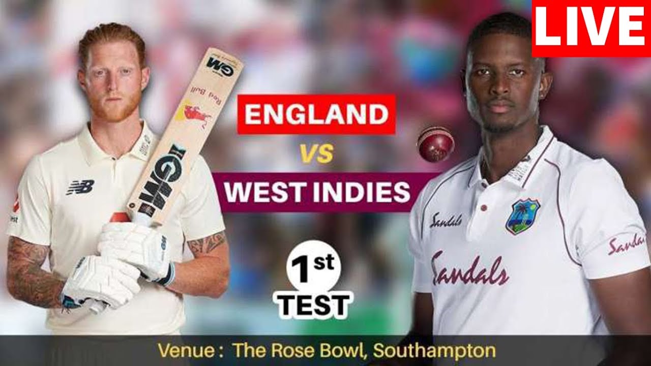 England Vs West Indies 1st Test Match Day 2 Live Cricket match Live ...