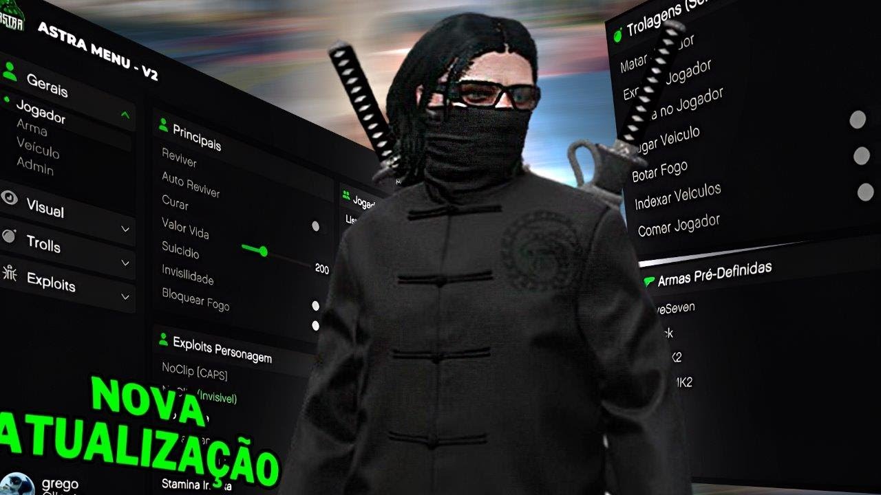 NOVO MOD MENU COM NOVAS FUNÇÕES QUE FAZ O ANTICHEAT CHORAR GTA RP - YouTube