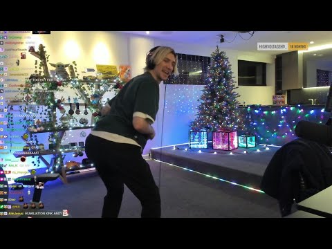 xQc learning how to twerk in light of Twitch's new TOS changes