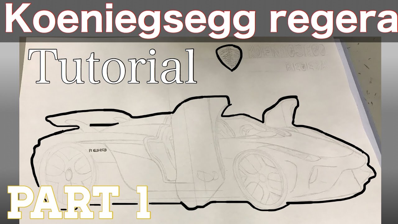 Part 1 how to draw a koeniegsegg regera! - YouTube
