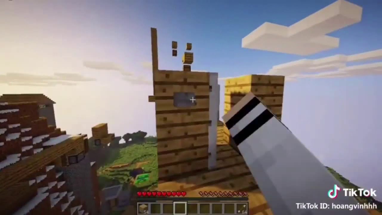 Minecraft tik tok Vinh MC / khi Vinh MC chơi minecraft và parkour trên ...