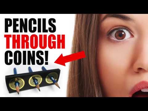 Coin Magic Trick Exposed: Pencils Through Coins - YouTube
