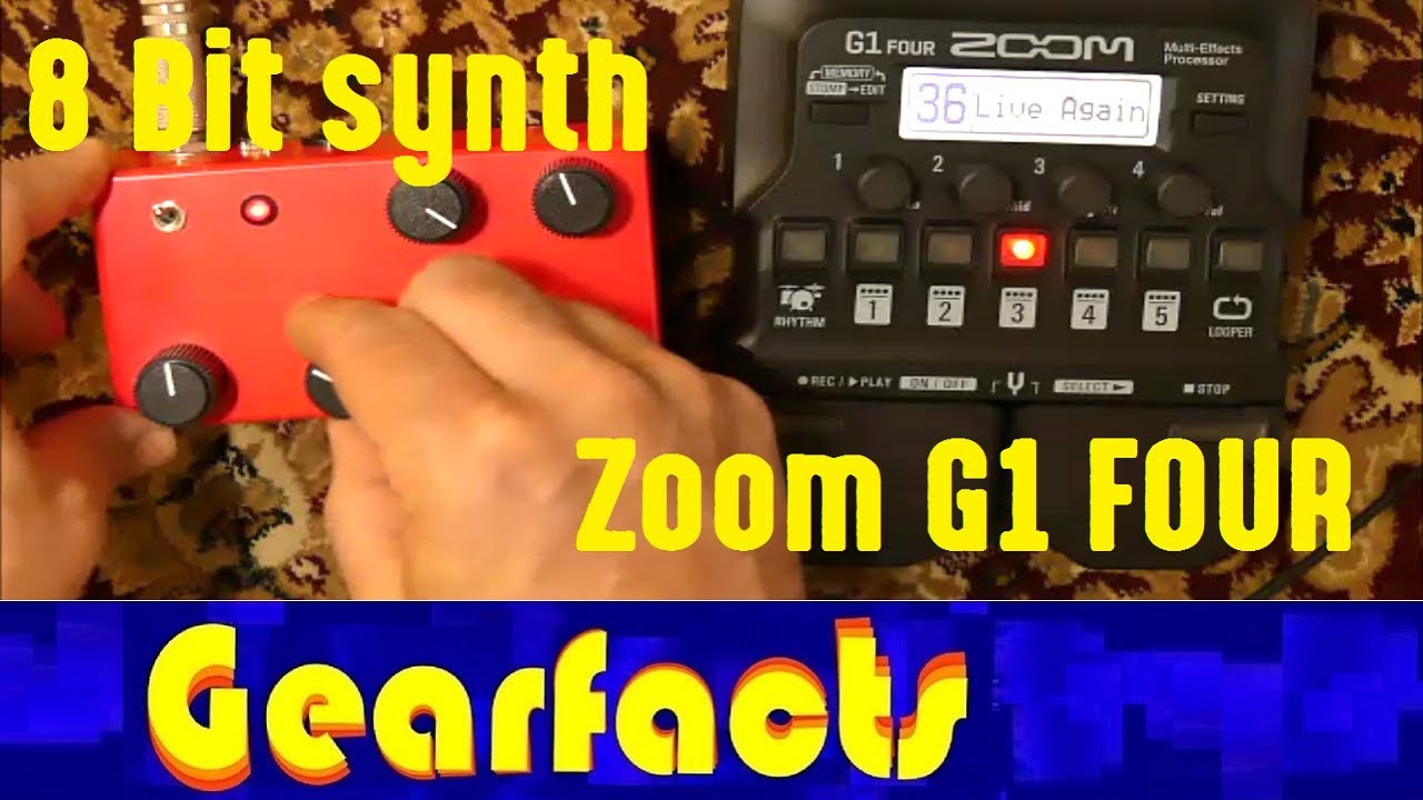 Mike Rucci 8-bit synth sequencer with Zoom G1 FOUR - YouTube