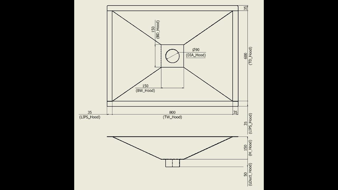 Autodesk Inventor - #15 iLogic Inventor Hood/Chute - YouTube