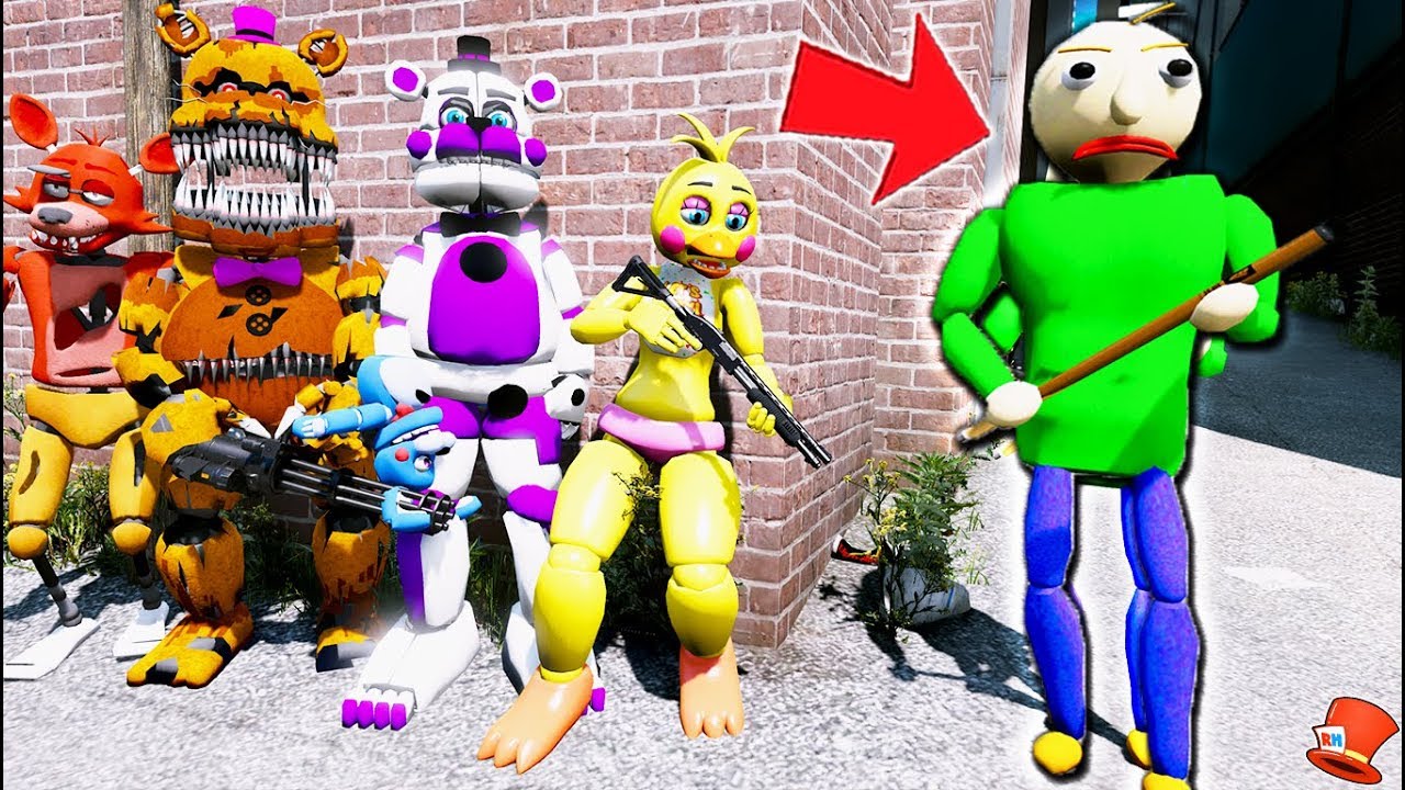 Can the Animatronics Defeat Big Bad Buff Baldi? (GTA 5 Mods FNAF ...