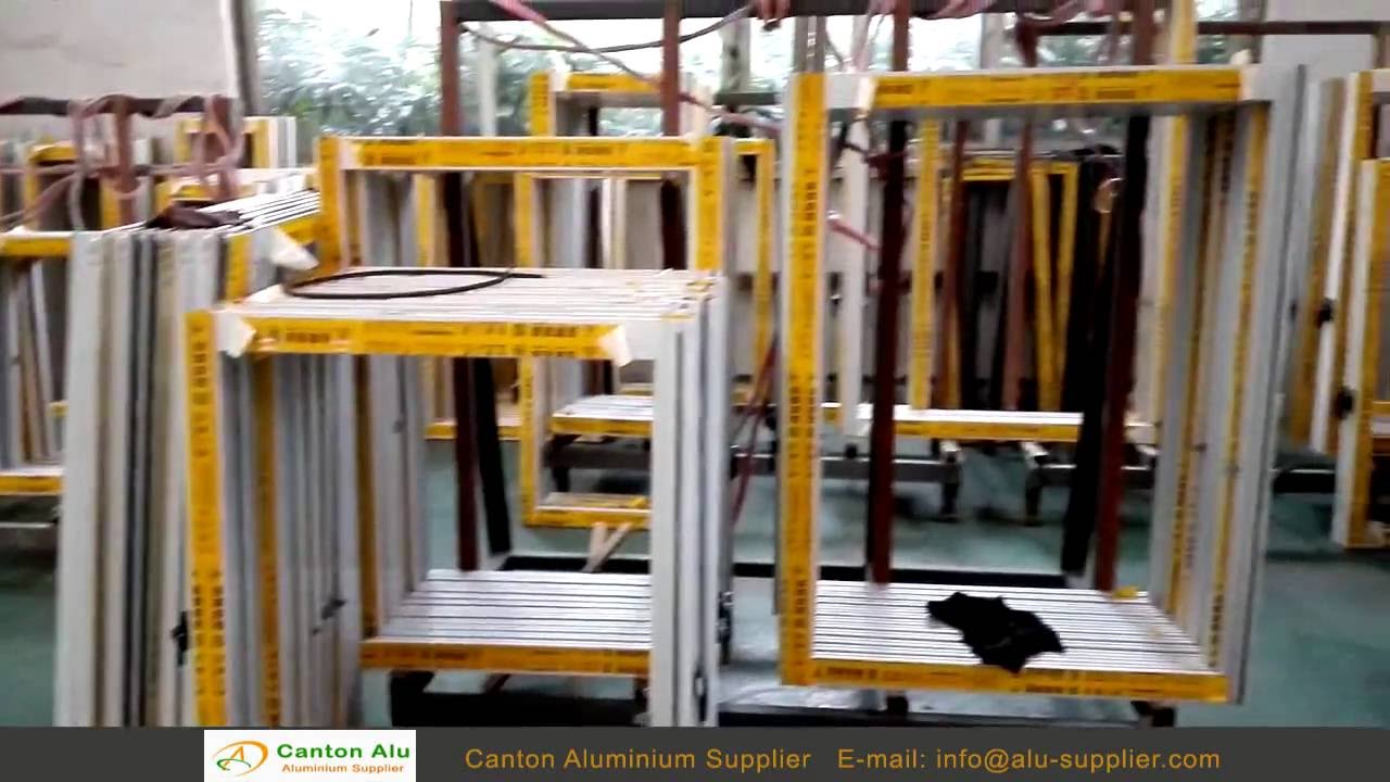 Aluminium Window Extrusion Profile Section & Frame Factory - YouTube