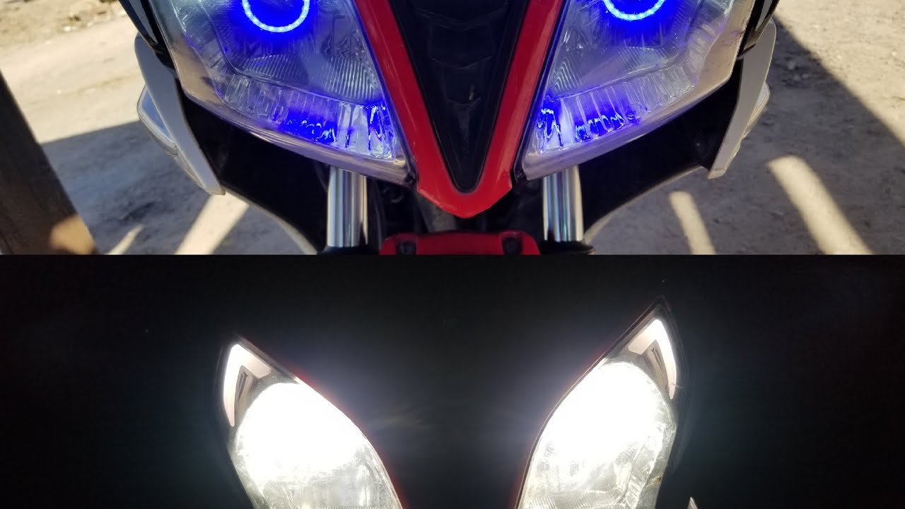 Nuevos Faros Led Para La RT200 - YouTube