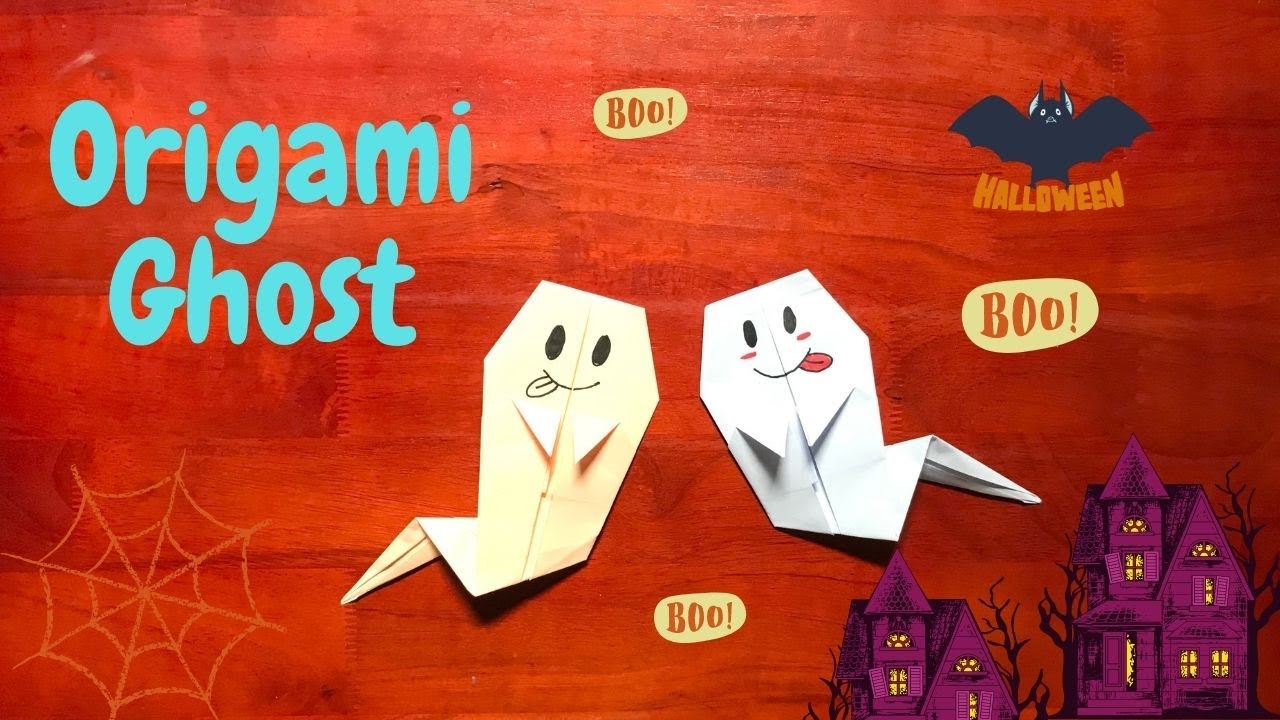 How To Make Paper Ghost? Cách Gấp Con Ma Halloween Bằng Giấy ORIGAMI ...