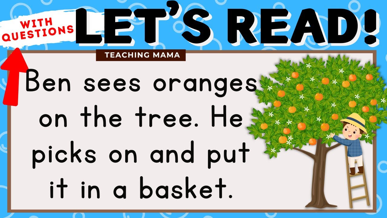 LET'S READ! | NEW READING COMPREHENSION | LEARN TO READ SIMPLE AND EASY ...