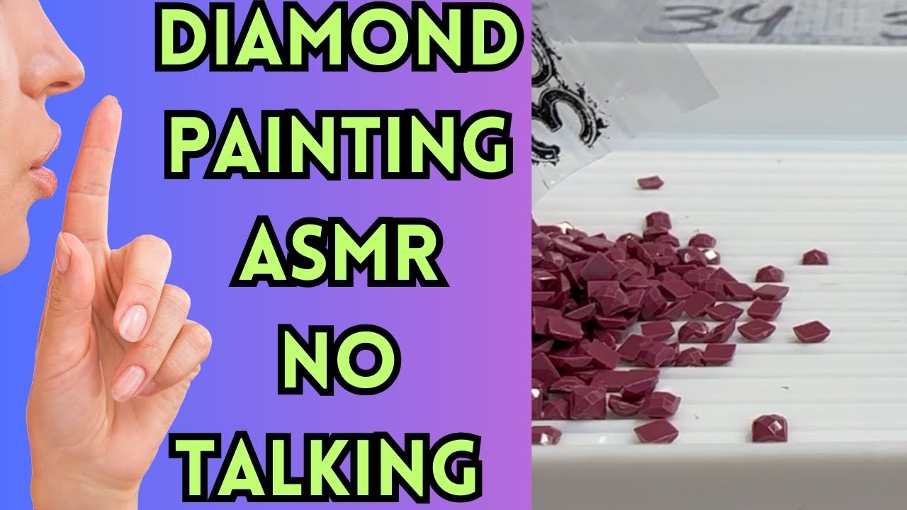 Diamond painting ASMR | Diamond painting ASMR no talking - YouTube