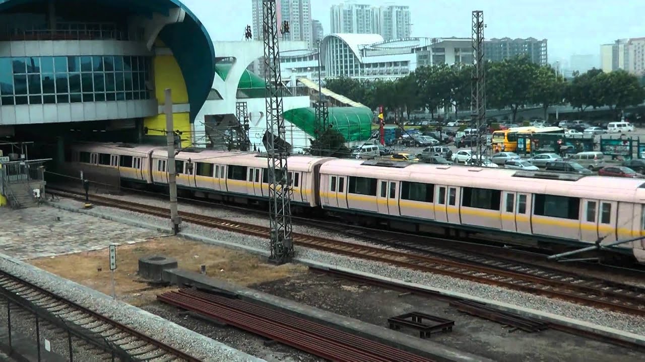 [HD] The Line 1 of GuangZhou Metro Bombardier MOVIA 456 train arrive ...