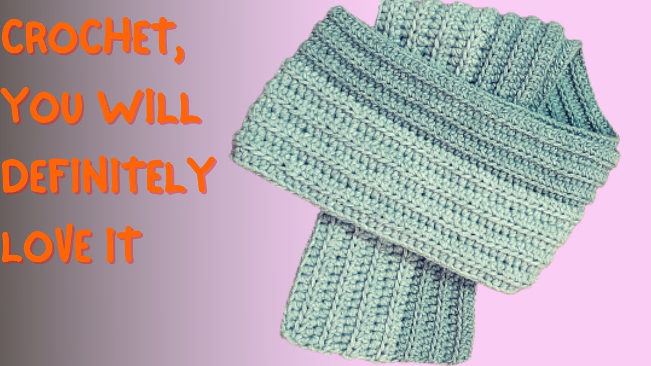 Very nice _ How to make easy crochet scarf pattern for begginers ...