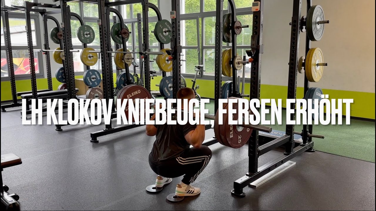 LH Klokov Kniebeuge, Fersen erhöht / Effektives Unterkörper-Training ...