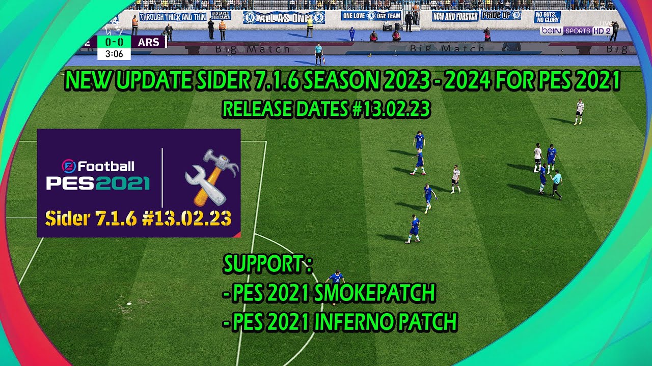 NEW UPDATE SIDER 7.1.6 SEASON 2023 - 2024 || PES 2021 SMOKEPATCH ...