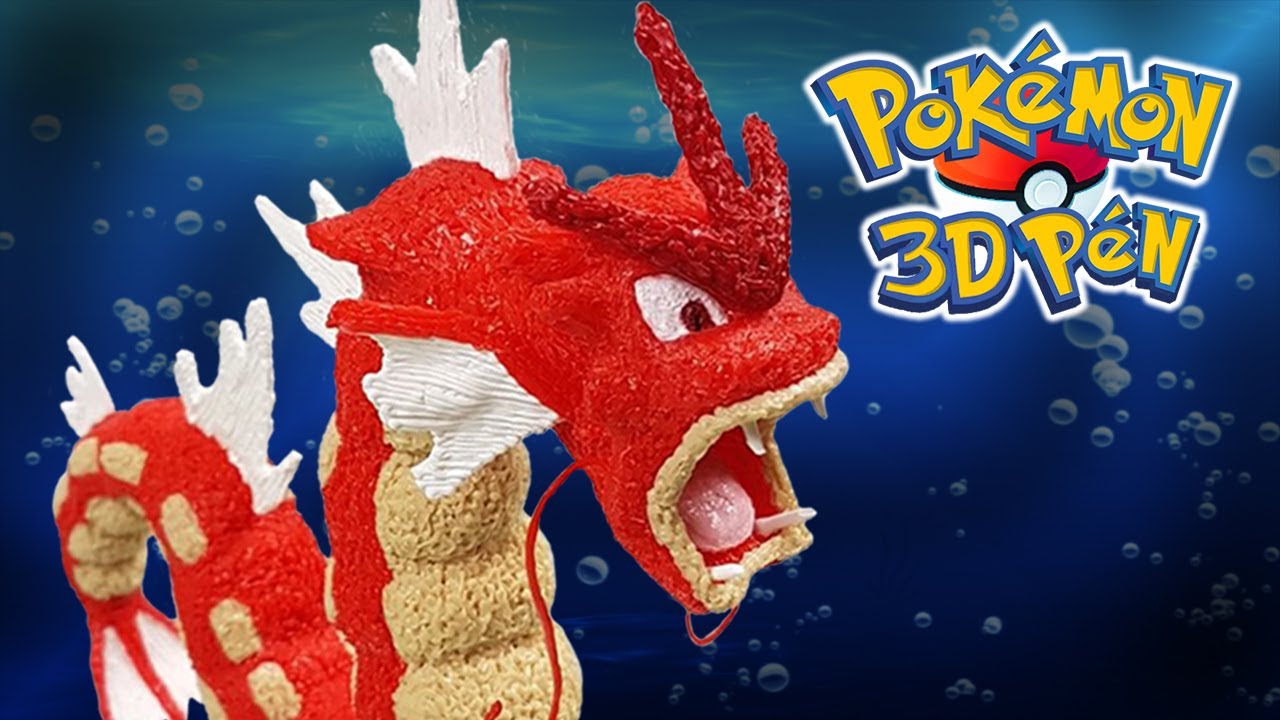 3D Pen | Pokémon - shiny red Gyarados - YouTube