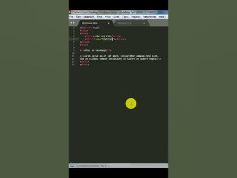 Internal style sheet CSS #shorts #youtubeshorts #learnwebcode #htmlcode #html - YouTube