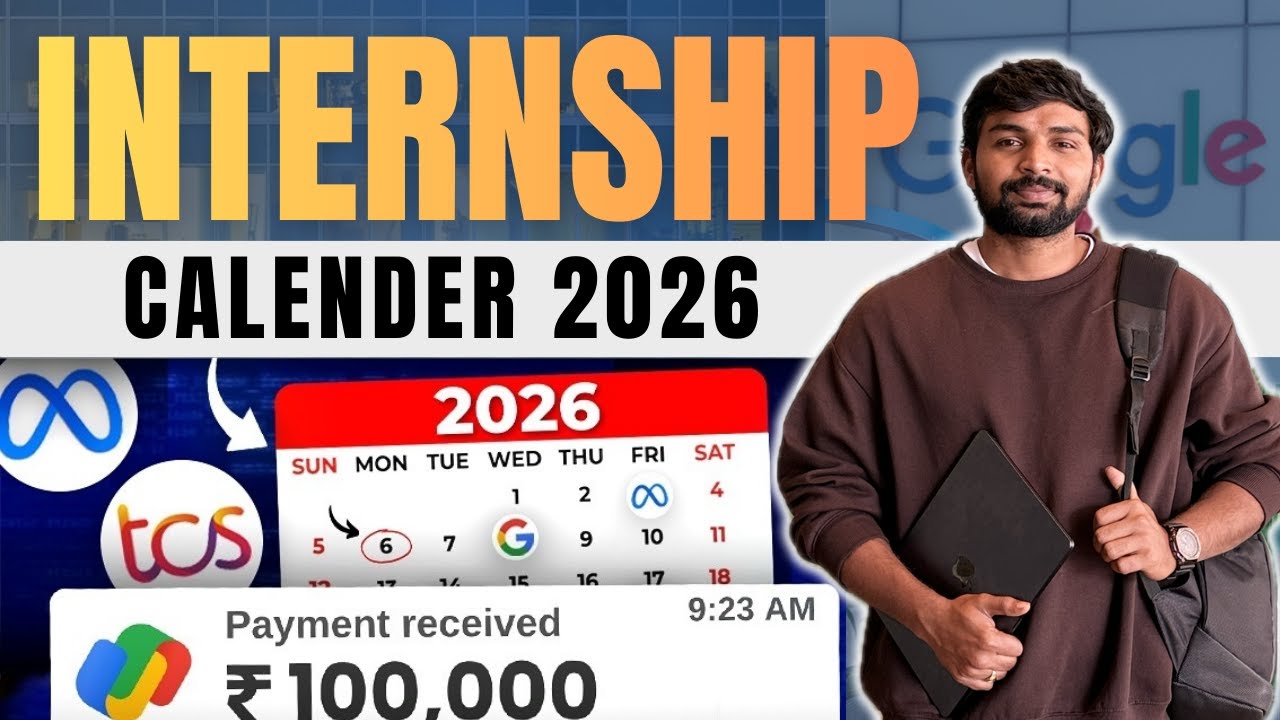 This Internship Calendar Decides Your 2026🔥 Placement | Google, Amazon ...