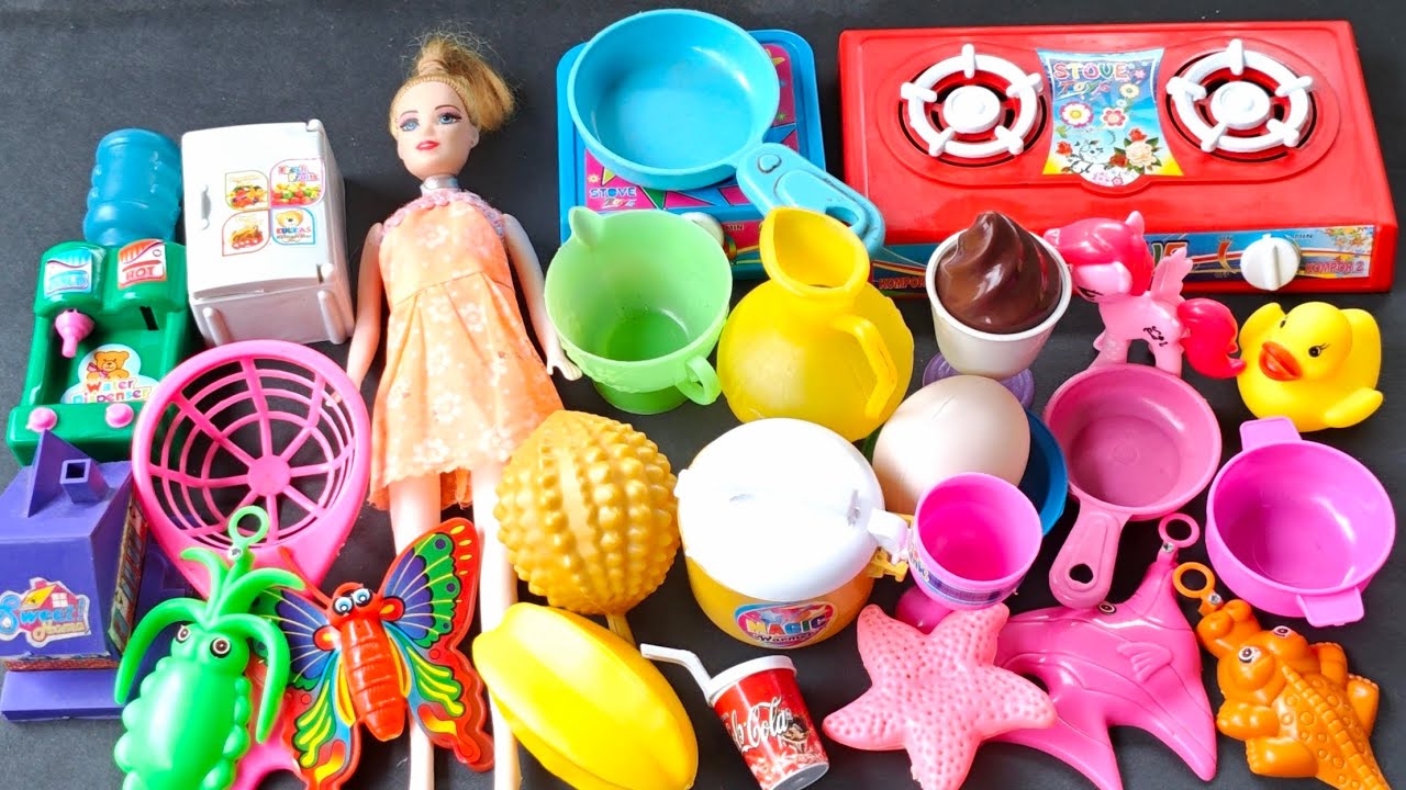 Satisfying Asmr Masak Masakan Barbie Ikan Bebek Magic com Kulkas - YouTube
