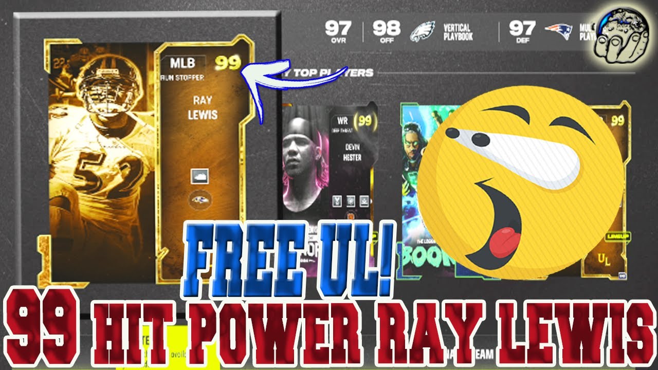 DO THIS TODAY! GET YOUR FREE UL PLAYER! 99 HIT POWER RAY LEWIS! Madden ...