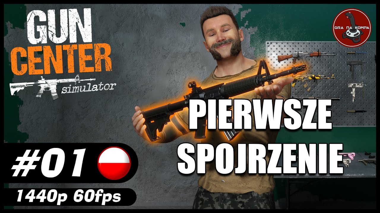 Pierwsze spojrzenie || #1 || Gun Center Simulator gameplay PL - YouTube